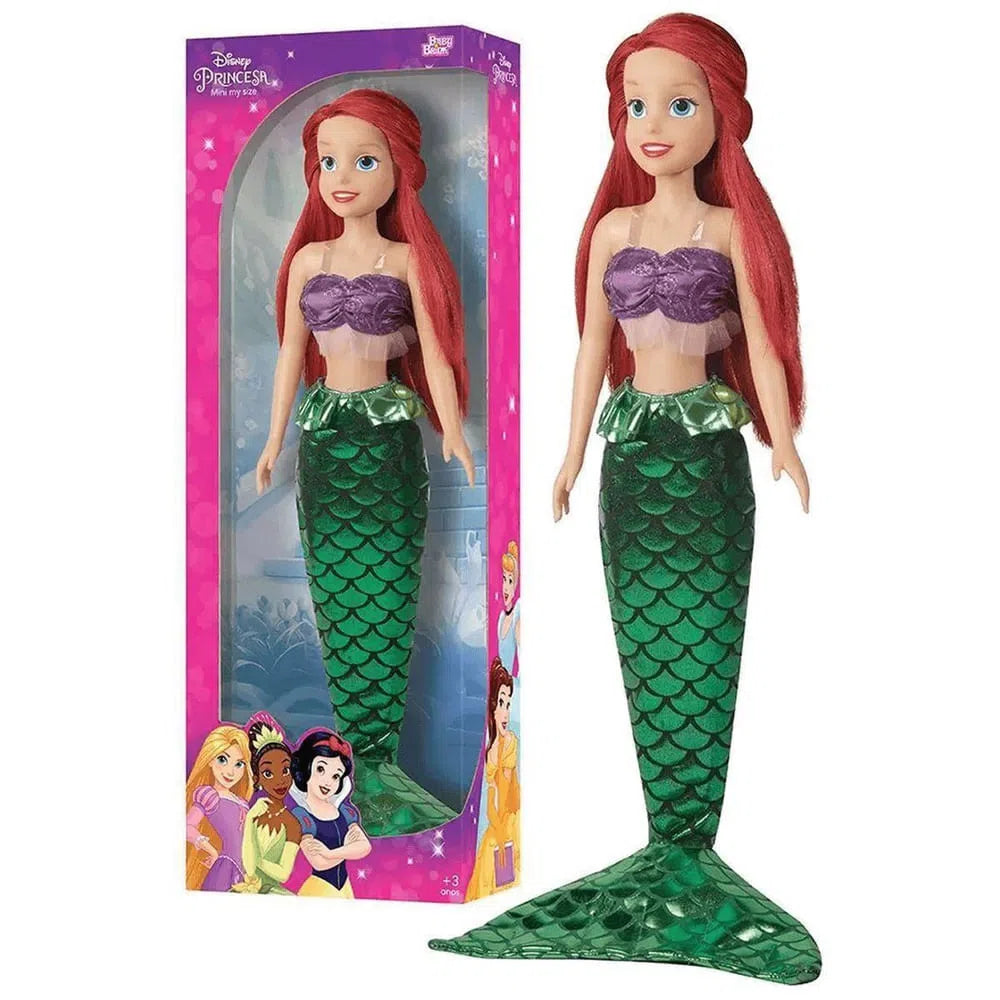 Boneca Princesa Ariel Sereia Brinquedo Grande 55 Cm Original – Loja ...